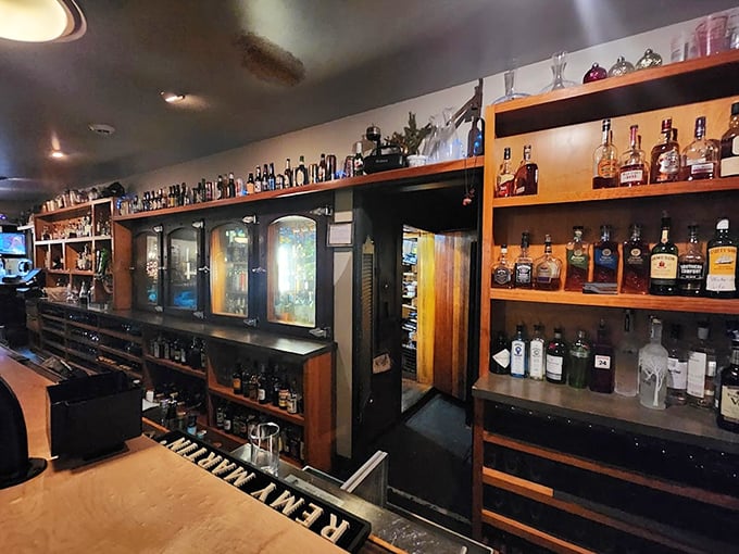 A bar stocked like your fantasy home collection. Where Old Fashioneds are crafted with the reverence usually reserved for religious ceremonies.
