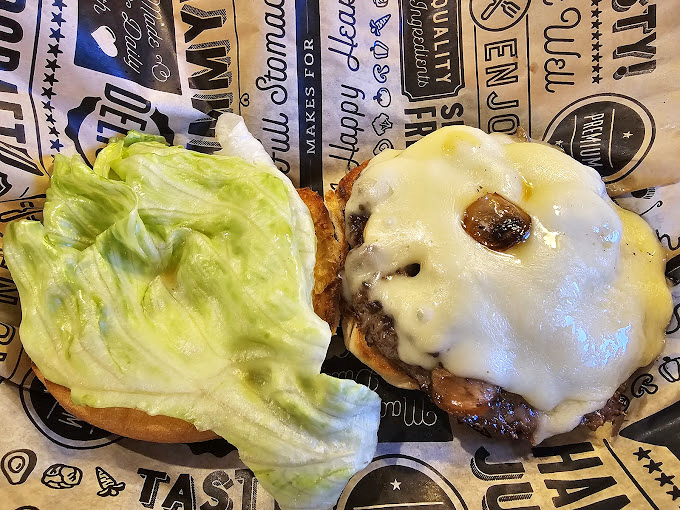 Even their burgers demonstrate the same attention to quality that makes every meal here memorable.