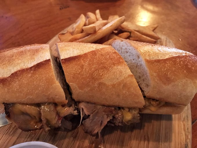 This isn't just a sandwich—it's a monument to Philadelphia's culinary legacy, with tender meat cradled in a roll that deserves its own hall of fame.