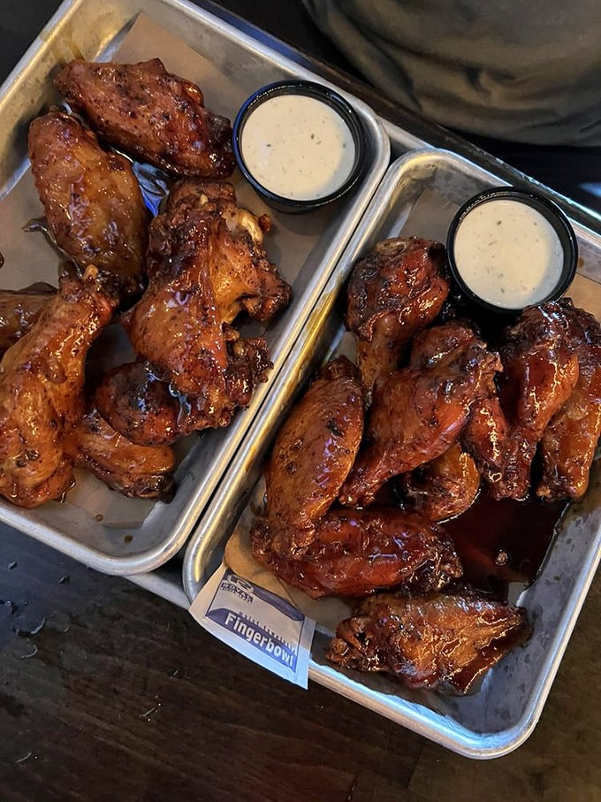Wings that prove sometimes the simplest pleasures – smoke, seasoning, and patience – create the most memorable experiences.