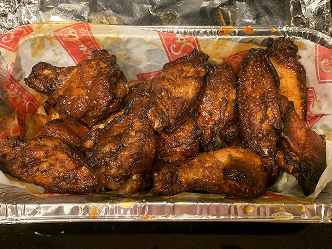 Wings that make you wonder why anyone would subject poultry to any other cooking method. Crispy outside, juicy inside—nature's perfect design, perfected.