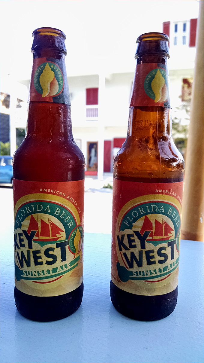 Key West Sunset Ale – because nothing complements fresh seafood like a local brew that tastes like vacation in a bottle.