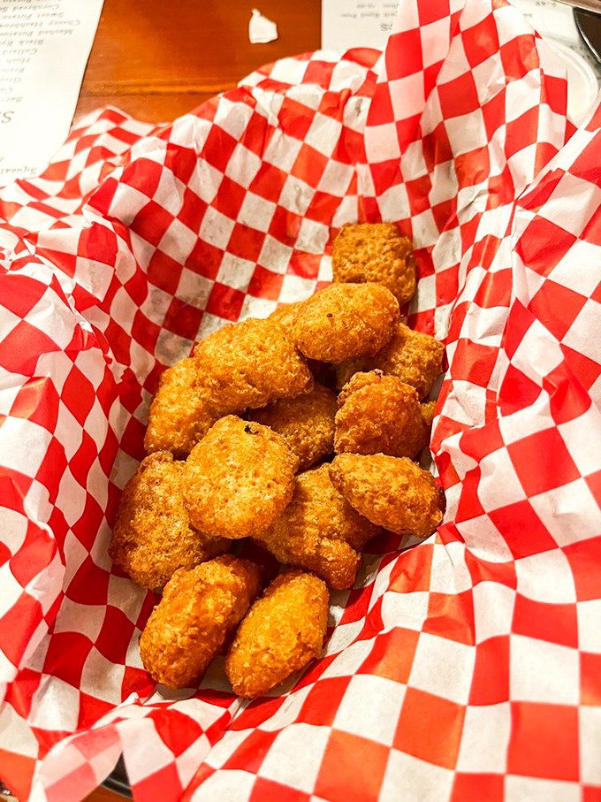 Corn nuggets that crunch, then melt—like little golden pillows of sweet corn goodness that disappear too quickly.