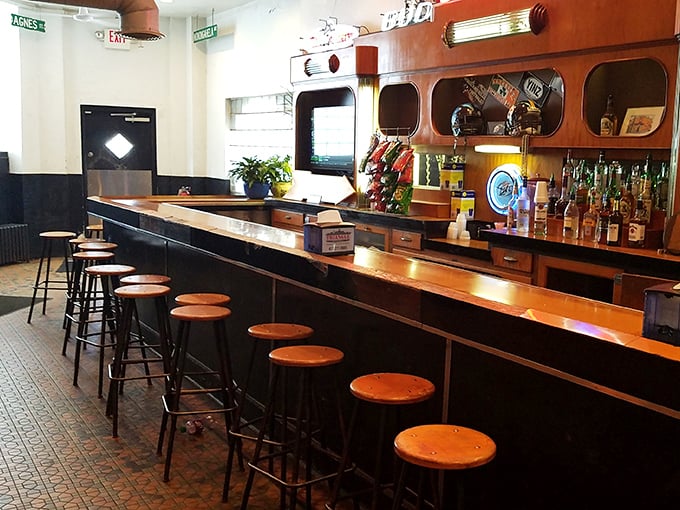 The counter seating offers front-row tickets to the sandwich show, where regulars perch on stools that have supported Pittsburgh posteriors for generations.