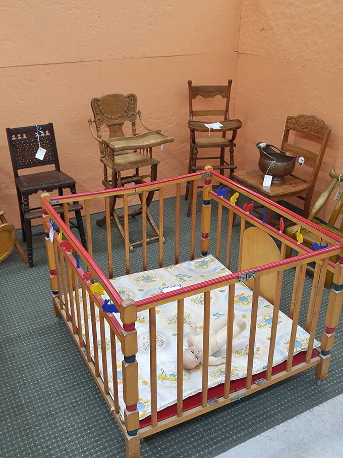 Furniture that rocked babies to sleep when Elvis was still in the building, literally.