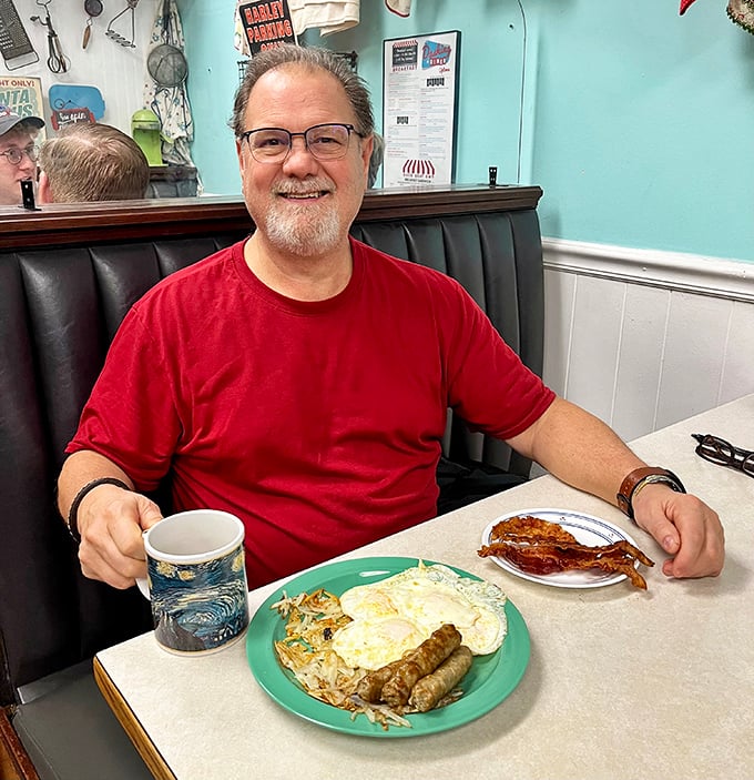 Every small town has its cast of breakfast regulars—the folks who know exactly which booth has the best view of both the grill and the town gossip.