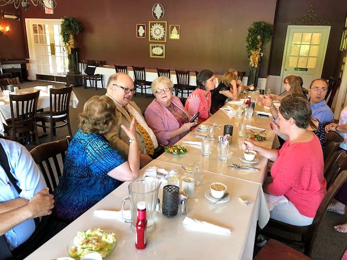 The lunch crowd knows something - probably that Tuesday's soup special beats any five-star restaurant's attempt.
