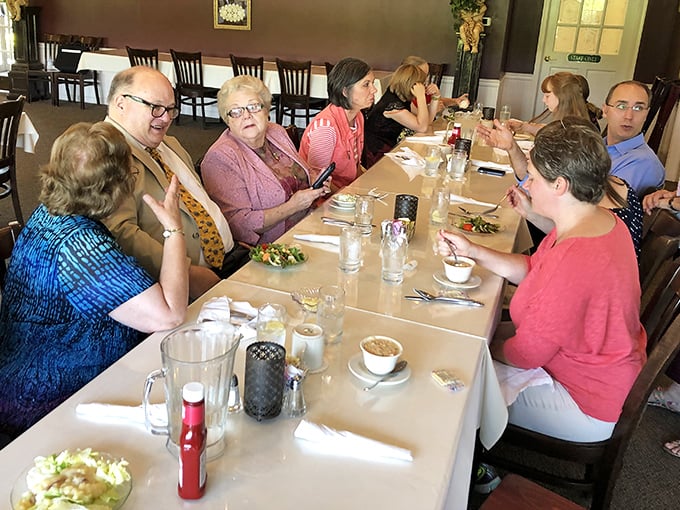 Multi-generational dining at its finest. Nothing says "good food here" like seeing tables filled with families sharing meals and stories.