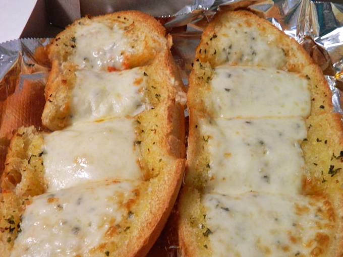 Garlic bread that means business. Golden, buttery, and cheesy—the supporting actor that sometimes steals the whole show.