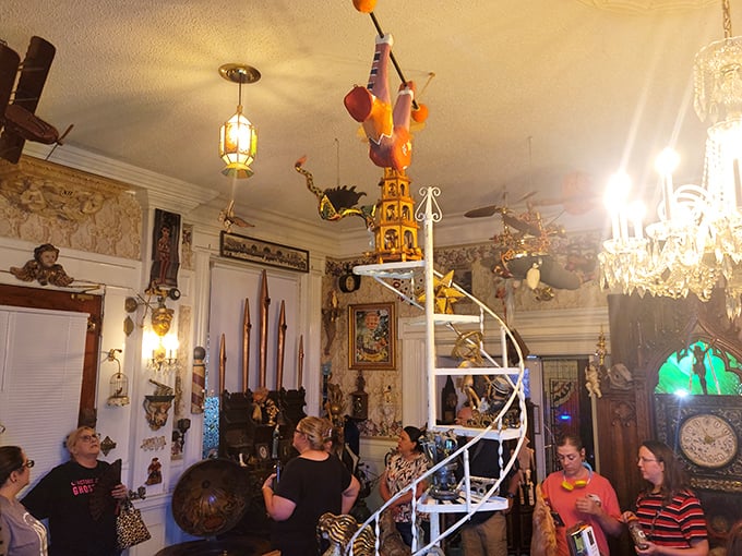 Inside this eclectic space, ghost tours blend history with mystery – that spiral staircase probably has more stories than the local newspaper.