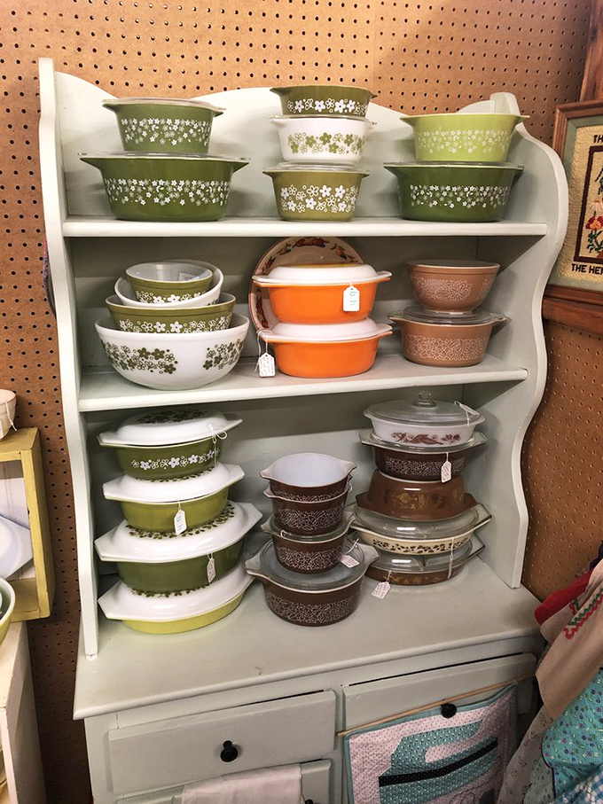 Glassware galore catches the light like jewelry for your dining table – your grandmother would definitely approve.