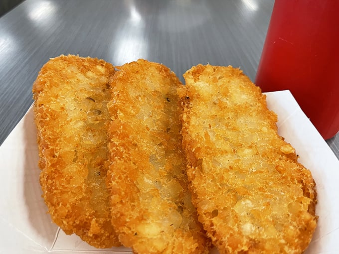 Golden-brown hash browns that crackle with each bite—the unsung heroes of any proper breakfast. Crispy outside, tender inside—just as nature intended.