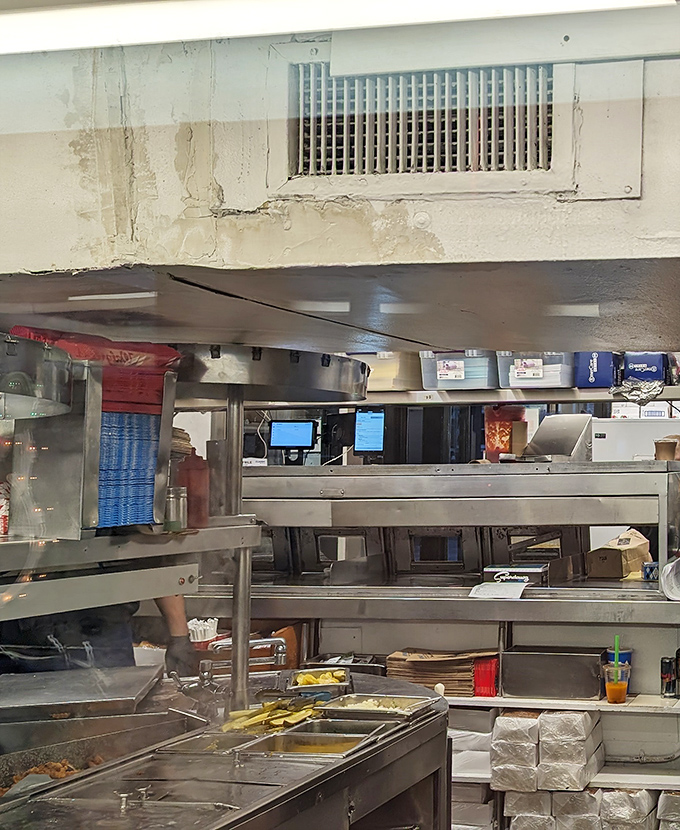 Behind the scenes where the magic happens – no molecular gastronomy or tweezers in sight, just good old-fashioned cooking.