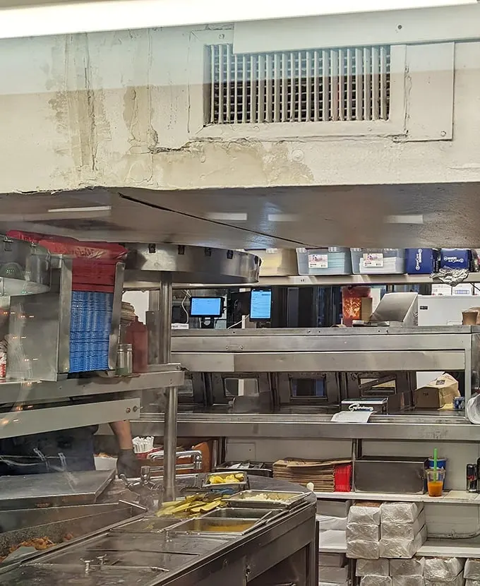 Behind the scenes where the magic happens – no molecular gastronomy or tweezers in sight, just good old-fashioned cooking.