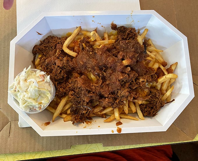 Loaded fries that turn a simple side into the main event of your meal.