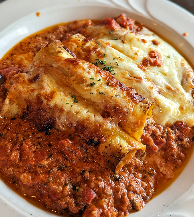These cheese-stuffed tubes of pasta perfection prove that simple ingredients create the most magical moments.