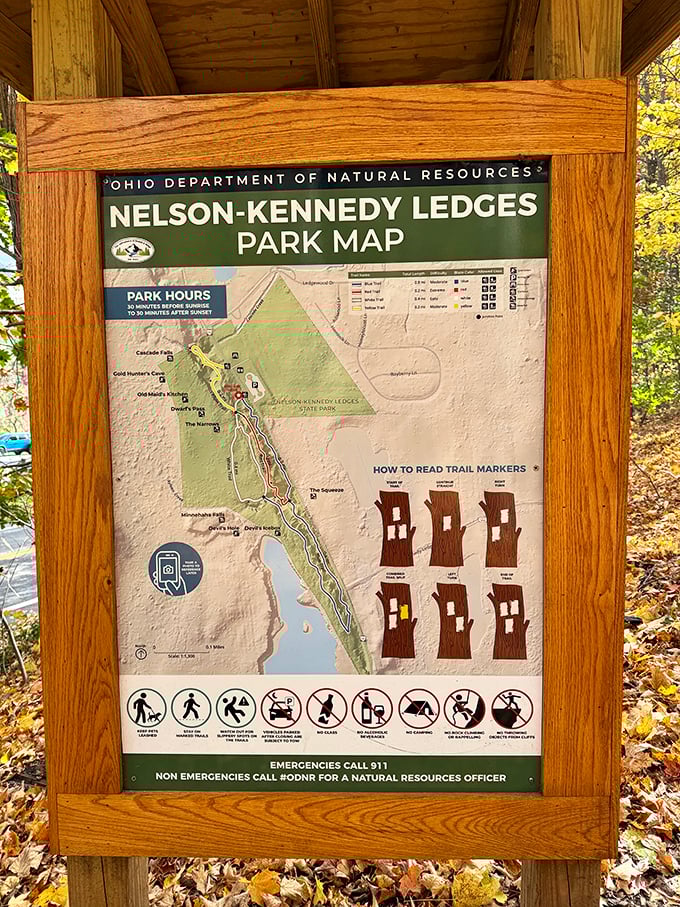 The treasure map to adventure! This trail guide promises colored paths to discovery, though the real treasures aren't marked with X's but with moments of awe.