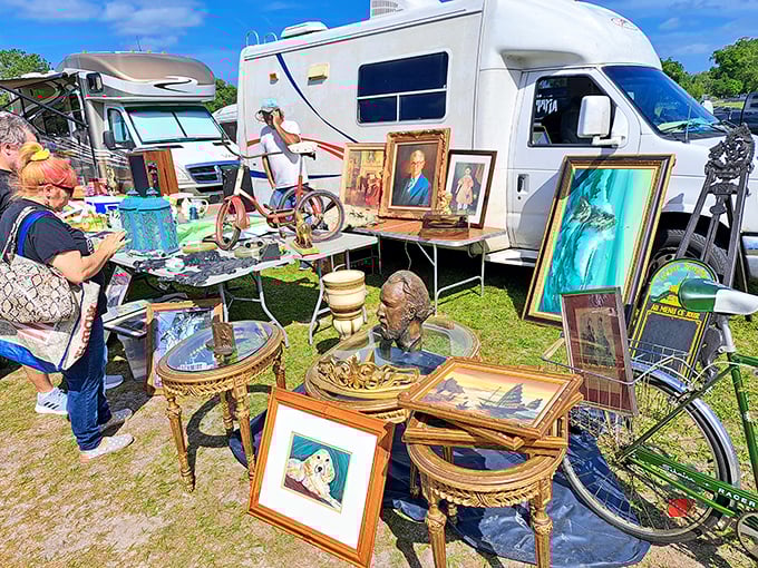 Art finds its audience in the most unexpected places, with framed treasures waiting to grace walls that haven't met them yet.