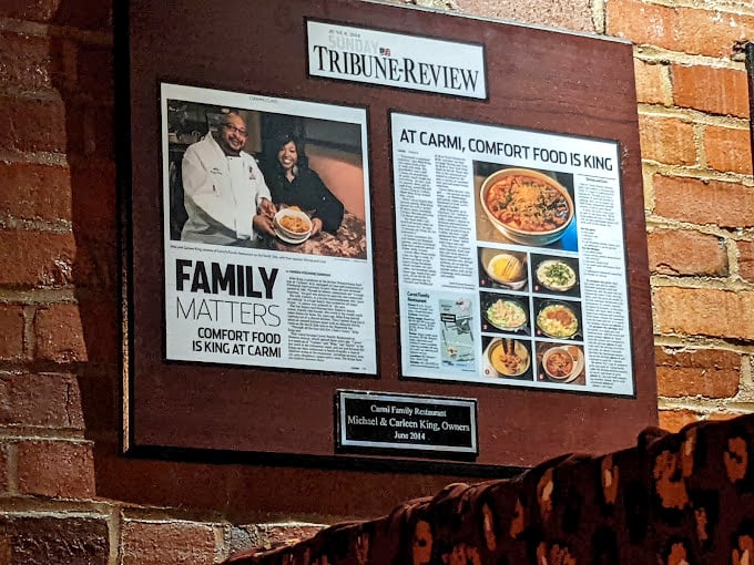 When local newspapers frame your achievements on the wall, you know you're doing something right. Recognition well-earned for food well-made.