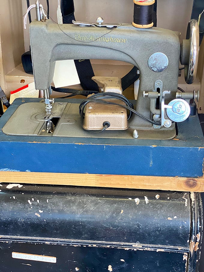 This sturdy Westinghouse sewing machine stitched together wardrobes and memories long before "fast fashion" was even a concept.