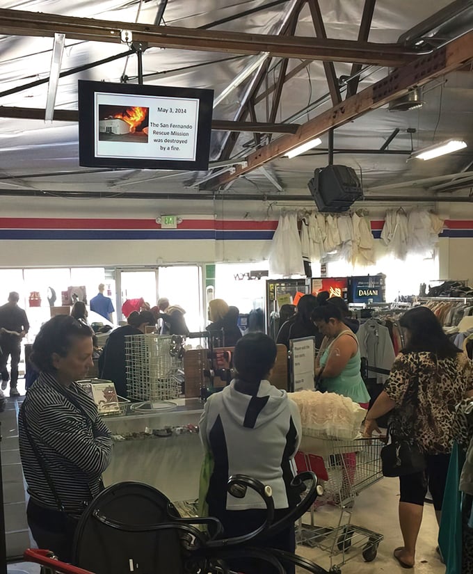 The diverse crowd tells the story—thrifting transcends demographics. Everyone loves the thrill of the unexpected bargain.