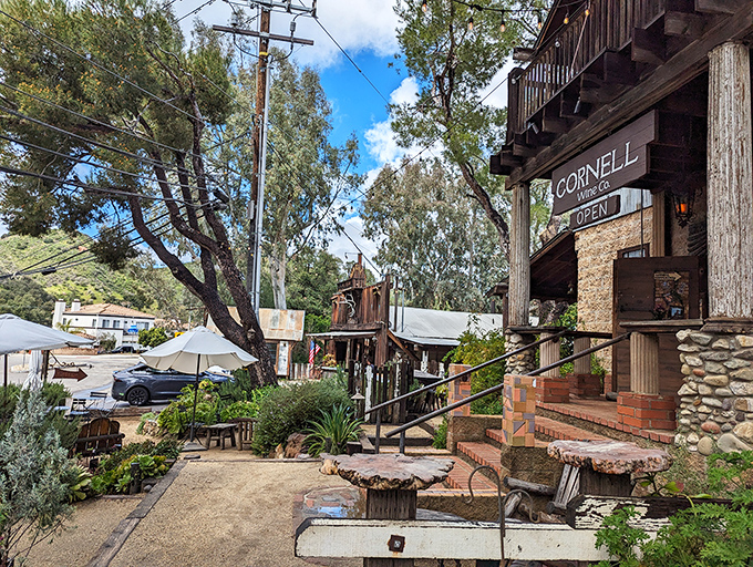 The neighboring Cornell Winery makes for the perfect pre-dinner stop. This little pocket of rustic charm feels impossibly removed from Los Angeles, despite being just a short drive away.