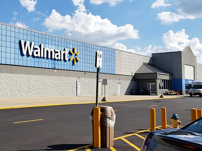 Greenville's "Walmart" sign says it all about this friendly farming community's open-hearted hospitality.