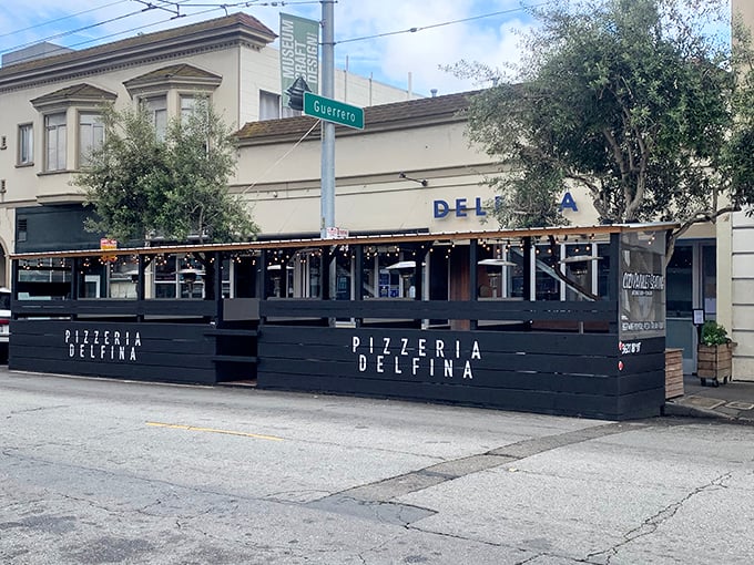 Pizzeria Delfina's sleek, urban storefront brings a touch of Mission District cool to San Francisco's celebrated pizza scene.