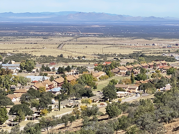 Sierra Vista's main street offers small-town prices with mountain views—where military retirees find their benefits go the extra mile.