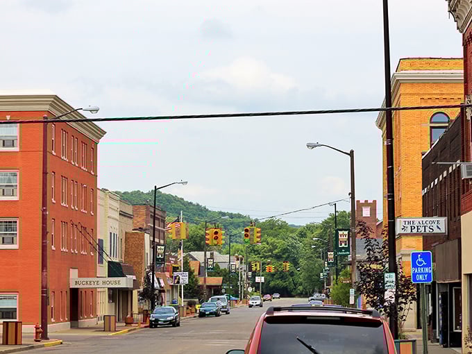 Uhrichsville's no-nonsense main street offers some of Ohio's most affordable retirement living, where your social security check goes surprisingly far.