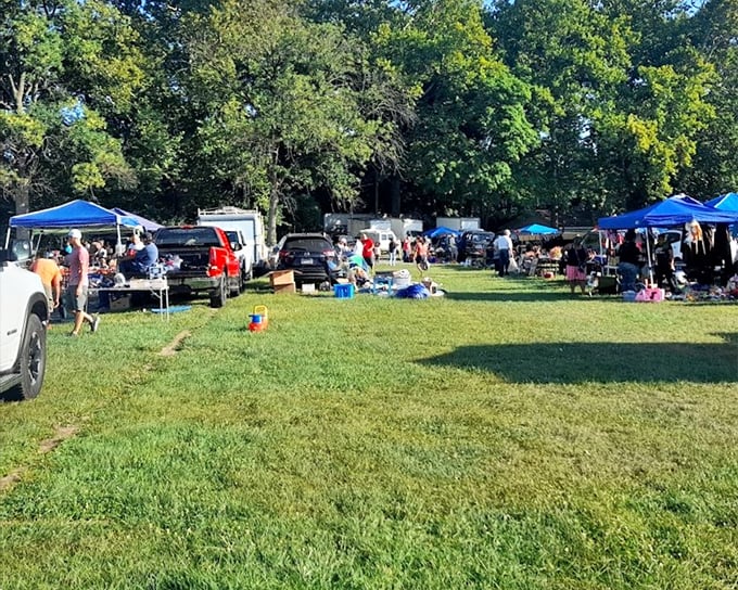 Nostalgia for sale! Willow Glen’s open-air flea market brings neighbors and treasure hunters together for a day of browsing under the trees.