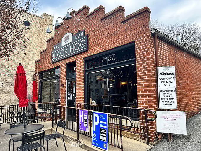 This unassuming storefront in Frederick's downtown might look quiet, but inside it's a symphony of smoke and flavor.