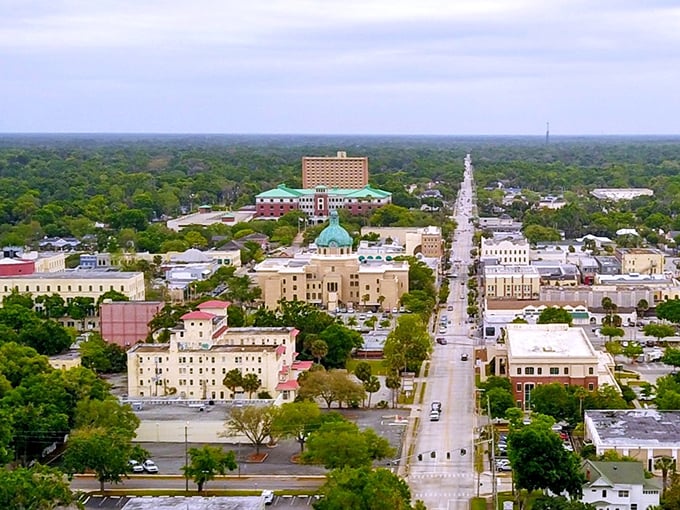 DeLand's historic district blends college-town energy with old Florida architecture—where brick buildings and Spanish moss create perfect harmony.