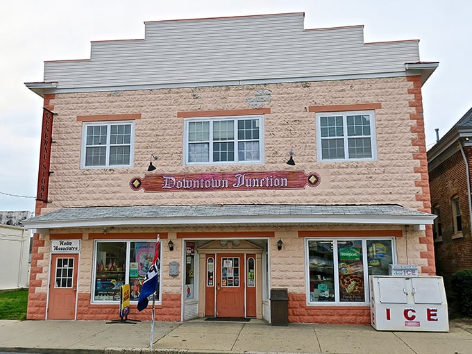 This stately brick building in Harrington speaks to the town's enduring commitment to preserving its architectural heritage.