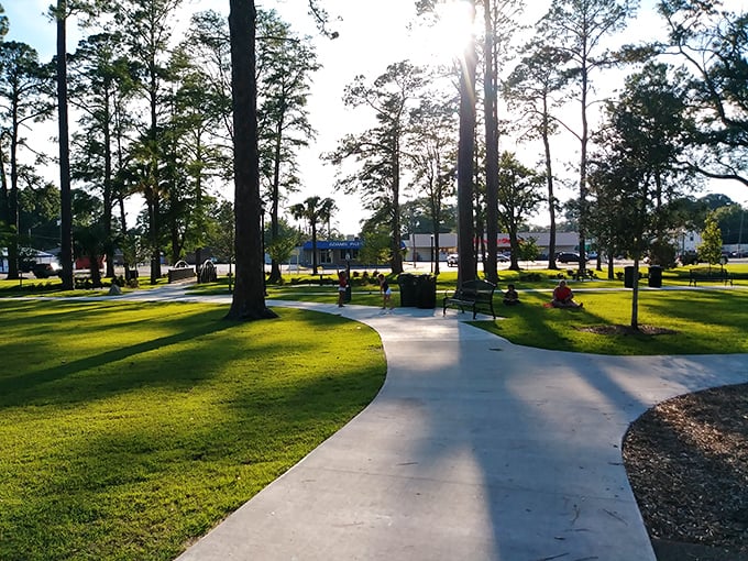 Tall trees, sunny skies, and winding walkways—Lynn Haven’s park is the perfect place to relax, stroll, and enjoy the afternoon.