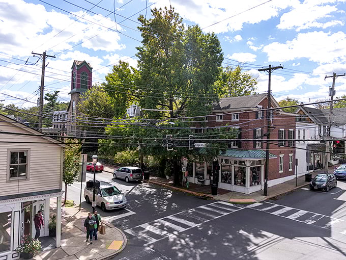 The historic heart of New Hope offers a perfect blend of architectural charm and small-town character.