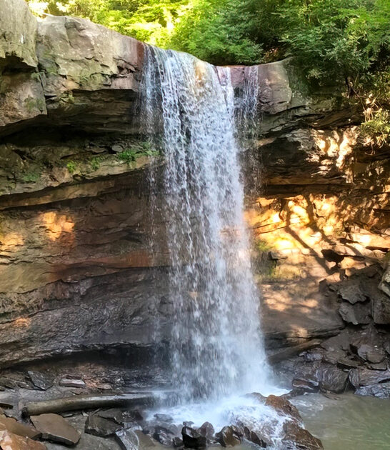 surreal waterfall pennsylvania ftr
