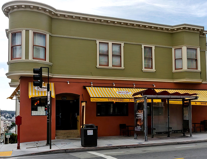 That cheerful yellow awning isn't just decoration – it's a breakfast beacon calling hungry souls home.
