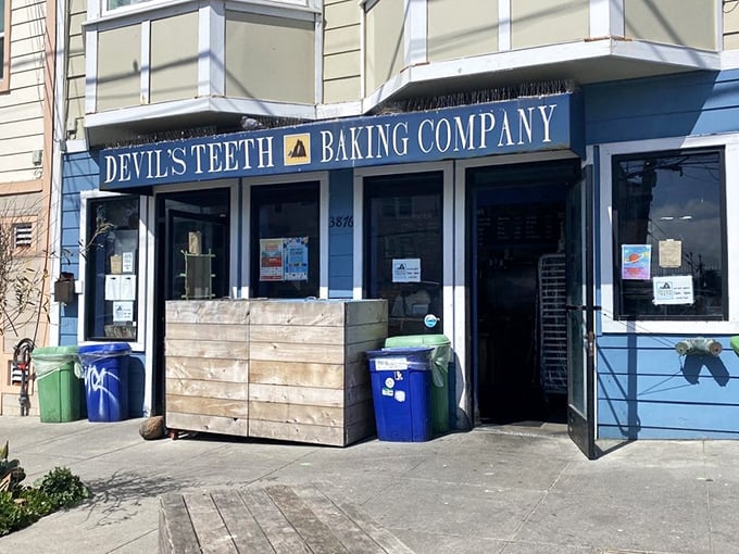 No fancy frills here—just a humble blue exterior that belies the extraordinary culinary treasures waiting inside this neighborhood gem.