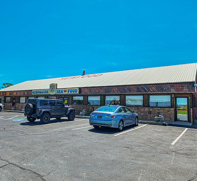 The unassuming exterior of Meding's Seafood hides Delaware's coastal treasure—proof that the best seafood joints never waste money on fancy facades when there's crab to perfect.