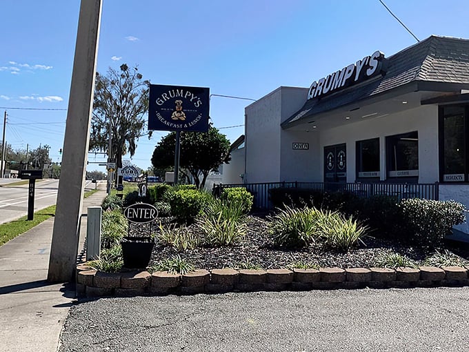 The sign says it all – this unassuming spot is where breakfast dreams come true daily.
