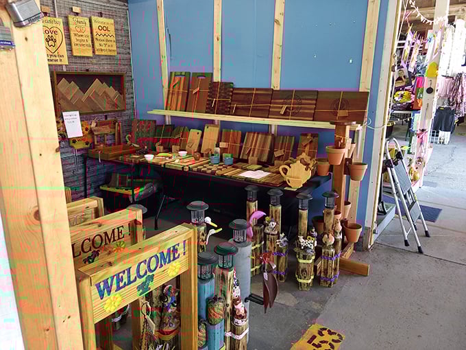 Handcrafted wooden treasures and welcome signs that practically beg you to bring them home. Florida hospitality in plank form!