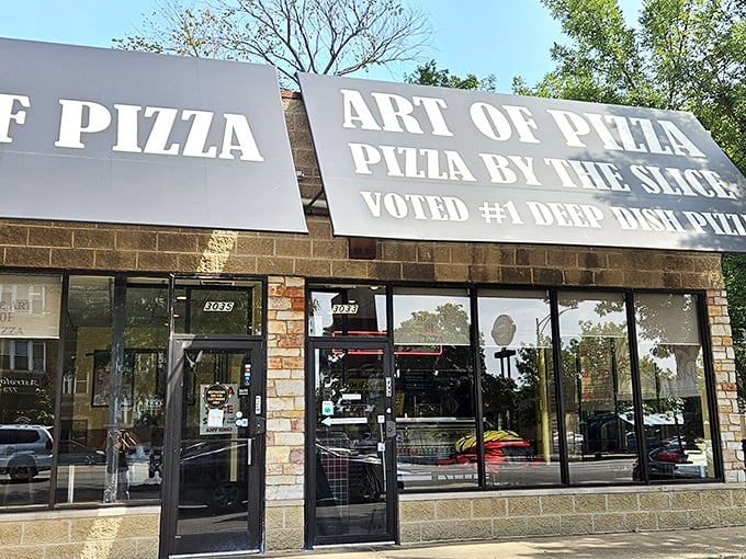 Proudly declaring its "#1 Deep Dish" status, Art of Pizza doesn't need flashy gimmicks when the food speaks volumes louder than any neon sign could.