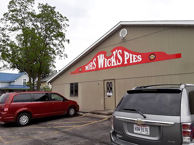 The bold red signage promises pie paradise, and inside, those promises are kept with buttery, flaky conviction.