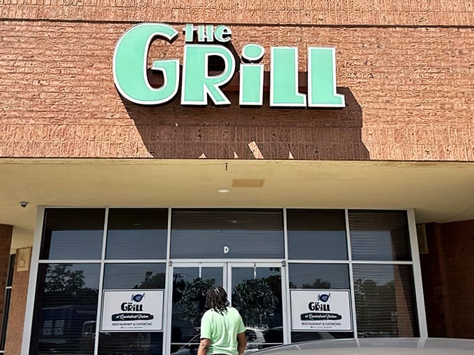 That iconic green sign promises what lies within – comfort food that doesn't need fancy typography to announce its deliciousness.