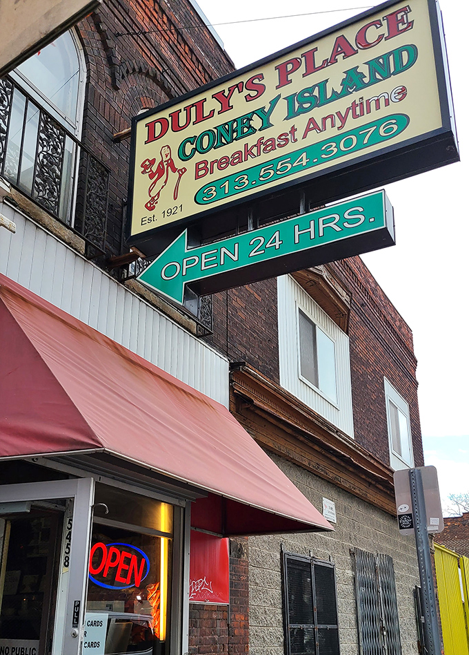 That iconic neon sign promises two things Michiganders hold sacred: 24-hour service and breakfast anytime. Life's simplest luxuries, right there on Junction Street.