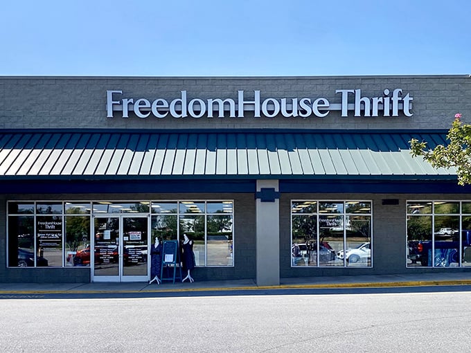The unassuming storefront hides a treasure trove within—like finding out your quiet neighbor is secretly a rock star with an amazing vinyl collection.