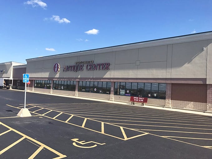 Don't let the unassuming strip mall exterior fool you—inside this treasure trove, your grandmother's attic and a museum had a beautiful baby.