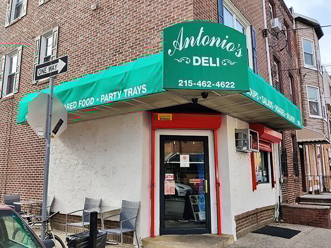 That iconic green awning on the corner isn't just a landmark—it's a beacon for sandwich lovers across Philadelphia seeking hoagie nirvana.