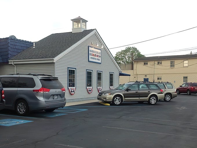 The unassuming white clapboard exterior of Marblehead Chowder House belies the seafood treasures within. New England charm in Pennsylvania's backyard! 